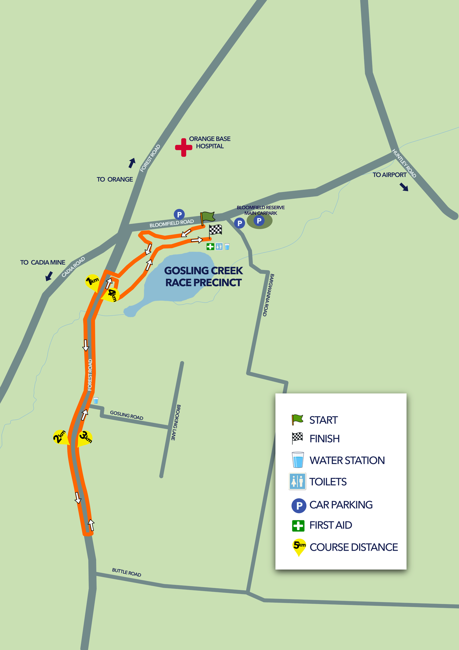 5km-map-for-guide | Orange Running Festival