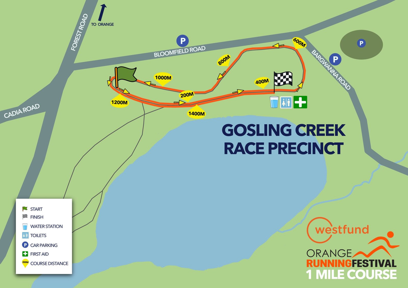 mile-course-map | Orange Running Festival